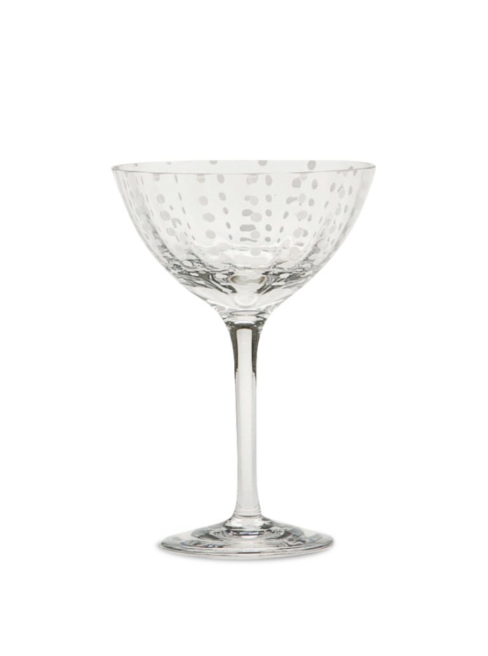 Zafferano Perle Cocktail Glass, Clear - Elizabeth Bruns, Inc.