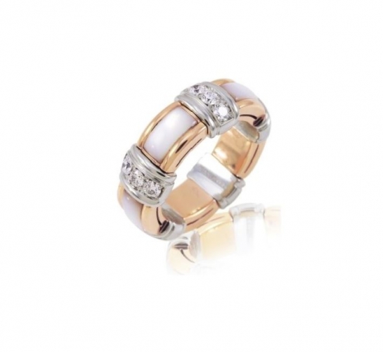 Picchiotti Emerald Cut Diamond Expandable Ring - Elizabeth Bruns, Inc.