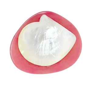 Lily Juliet Round Caviar Dish, Pink - Elizabeth Bruns, Inc.